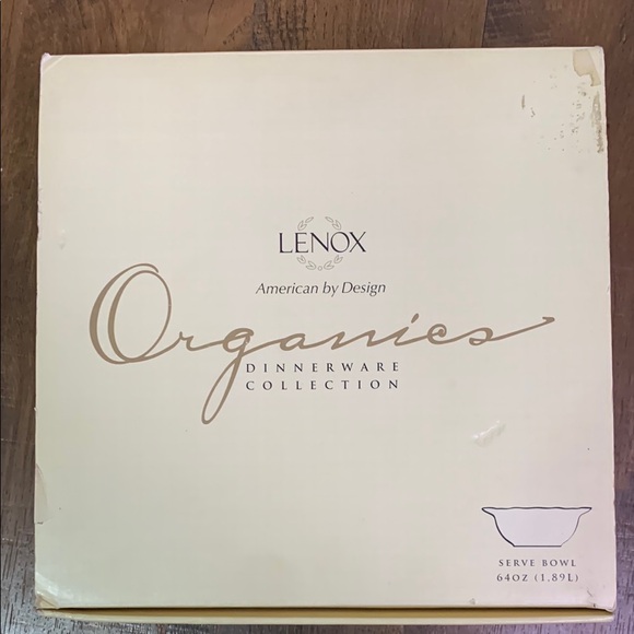 Lenox | Kitchen | Nwt Lenox Organics Cream Serve Bowl With Scalloped ...
